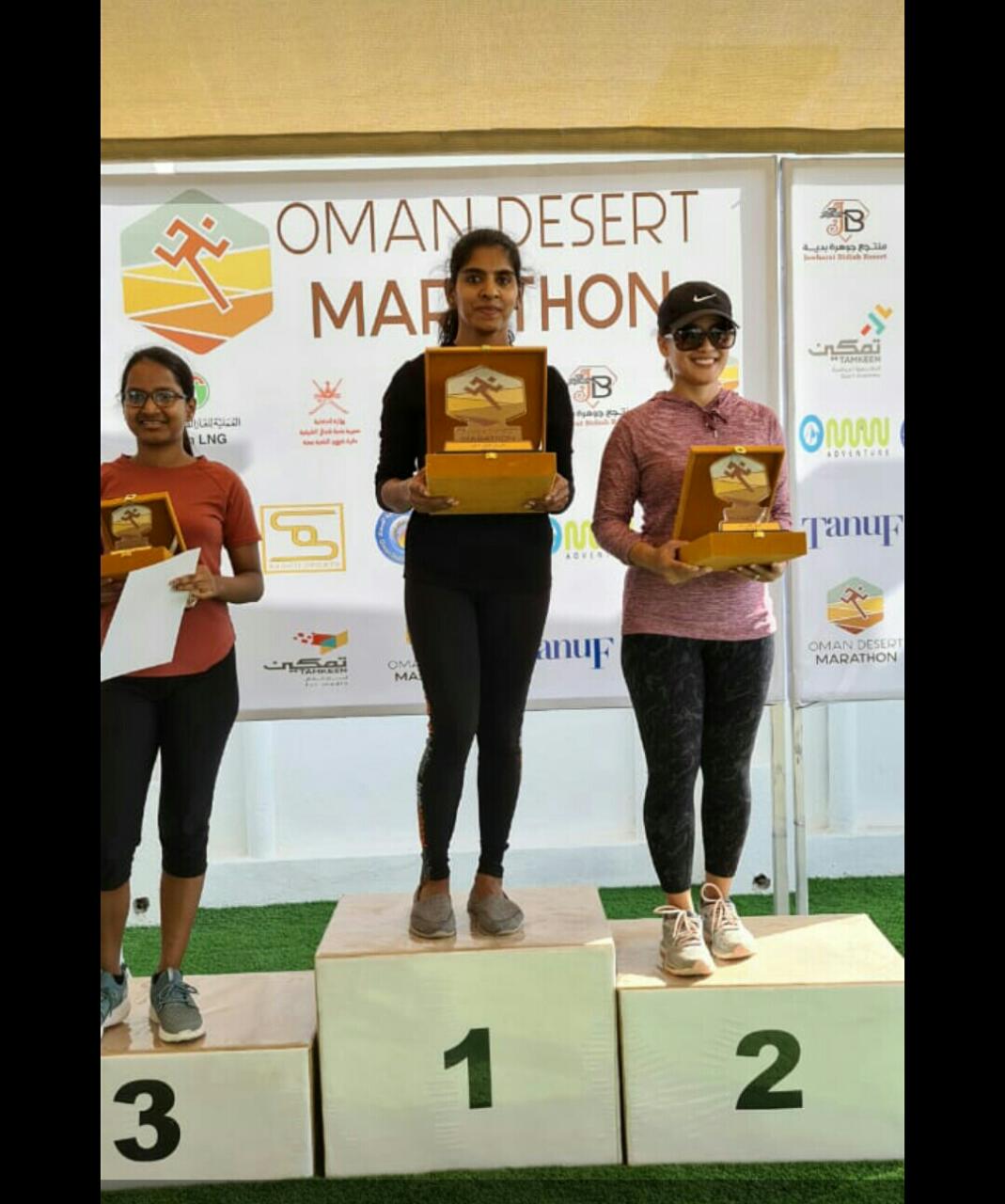 ISG student wins the third position in Oman Desert Marathon - The ...