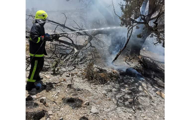 Firefighters tackle forest fire in Oman - The Arabian Stories News