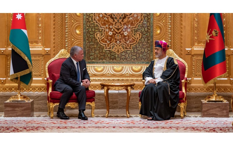 His Majesty talks to Jordan King; reviews relations - The Arabian ...