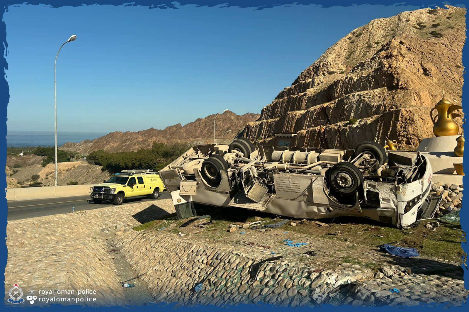 Four dead, several injured as bus carrying 53 people crashes in Muscat ...