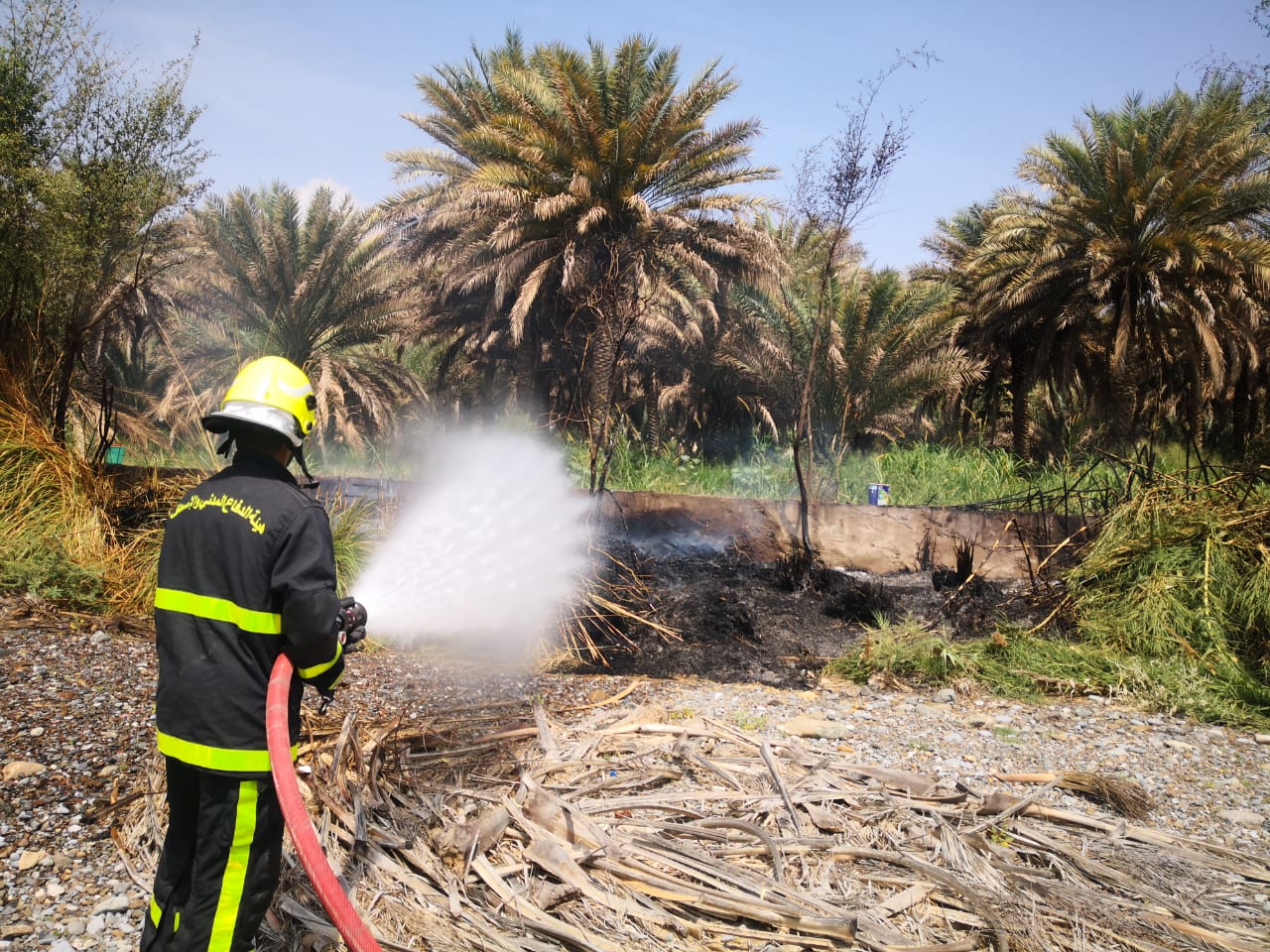 Oman CDAA puts out a fire in a farm in Al Dakhiliyah - The Arabian ...