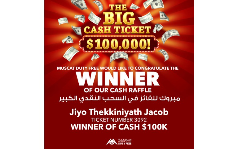 Indian expat in Oman wins $100,000 Big Cash Ticket prize - The Arabian ...