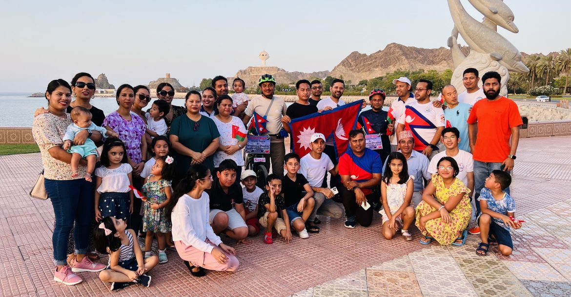 Nepalese cyclists promote Nepal, world peace, and developing disabled ...