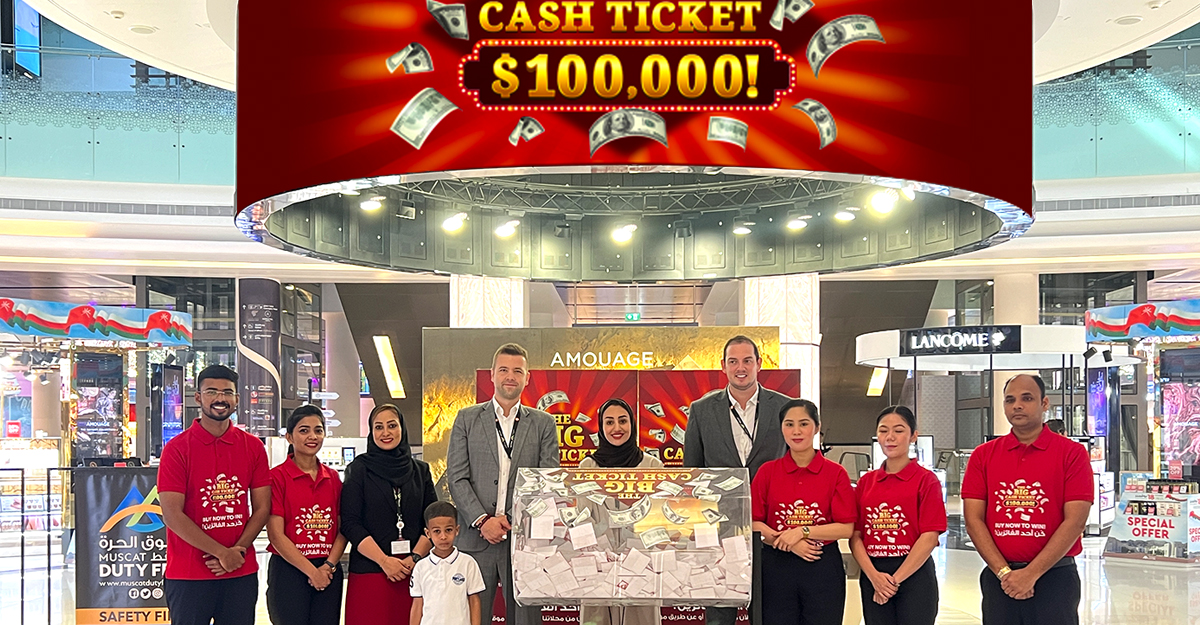 Expat wins Muscat Duty Free’s $100,000 ‘The Big Cash Ticket’ raffle ...