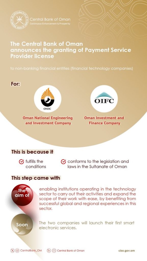 CBO grants Payment Service Provider license to 2 fintech companies in ...