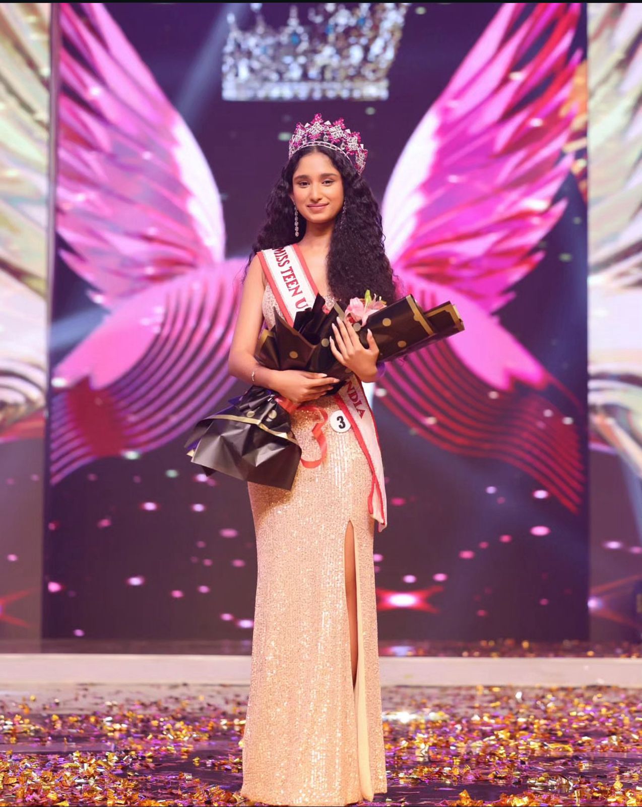 Oman-raised Carrisaa Bopanna crowned Miss Teen Universe India 2024 ...