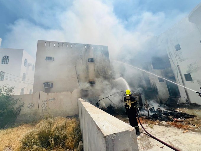 Muscat fire brigades extinguish house fire in Al Khuwair - The Arabian ...