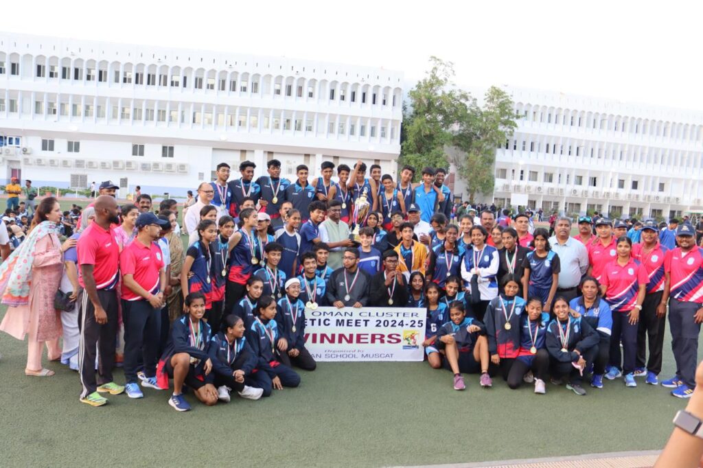 Indian School Muscat crowned champions at CBSE Oman Cluster Athletic ...