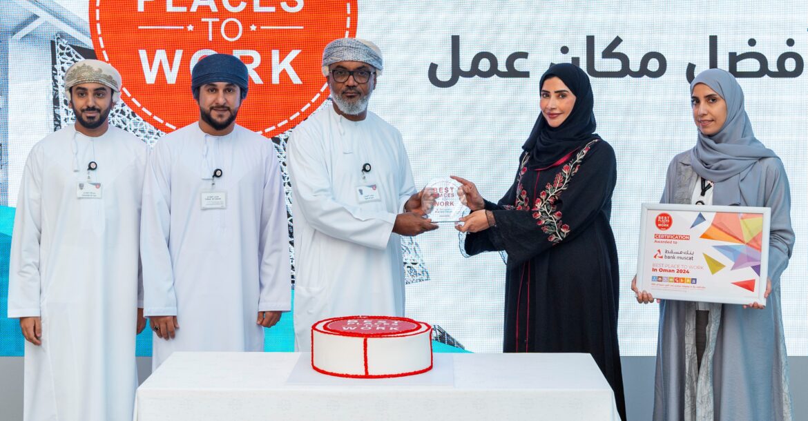 Bank Muscat officially celebrates winning the Best Place to Work Award ...