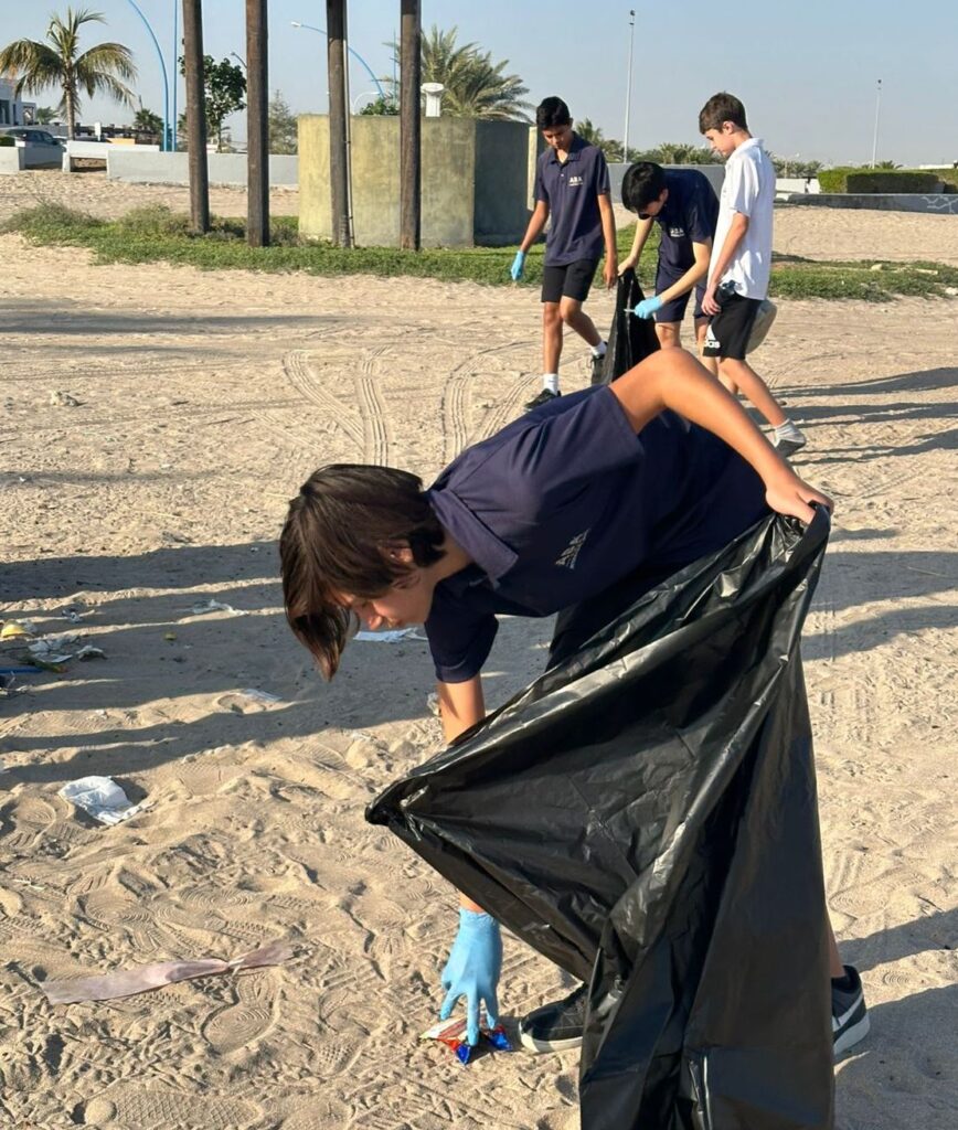 ABA students champion sustainability with beach clean-up initiative ...