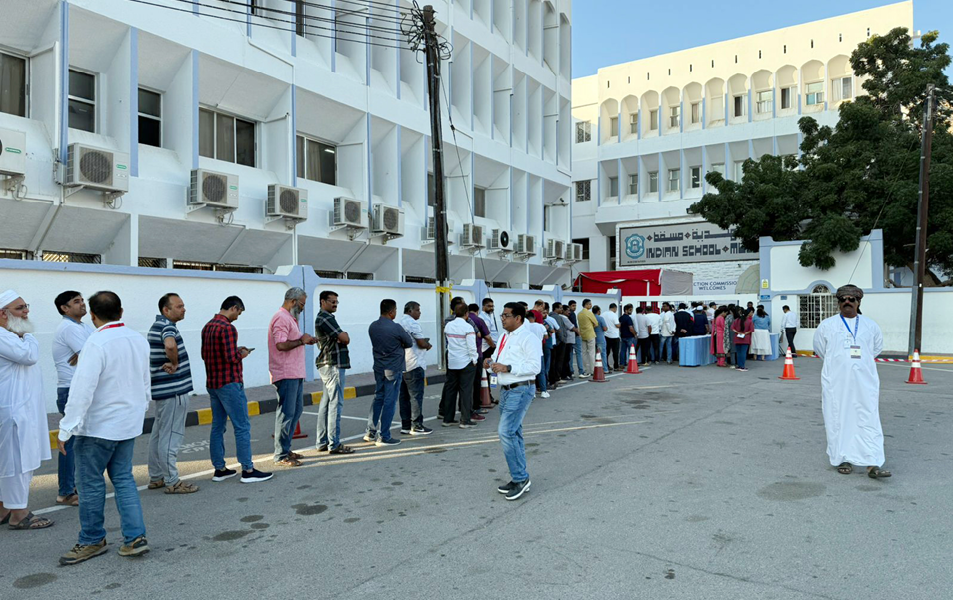 Massive turnout at Indian Schools Board Elections in Oman - The Arabian ...