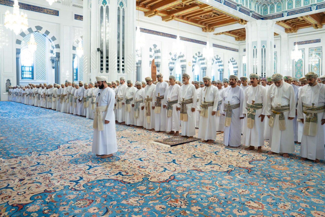 In Pictures: His Majesty Sultan Haitham performs Eid Al Fitr prayers - The Arabian Stories News