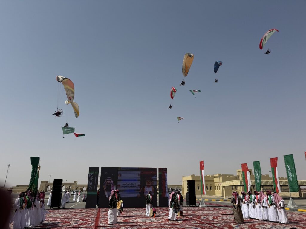 Oman celebrates Saudi National Day at Rub' al-Khali border crossing ...