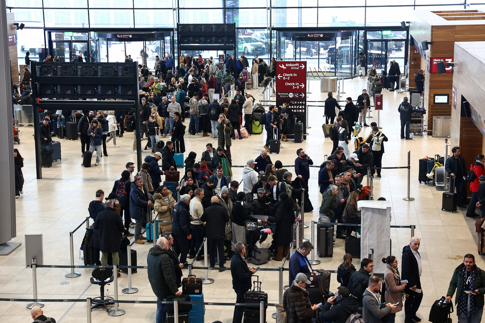 Passenger traffic at European airports declines for first time since ...